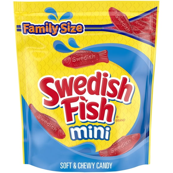 Fish-Shaped Candy Collection Including Swedish Fish and Gummies