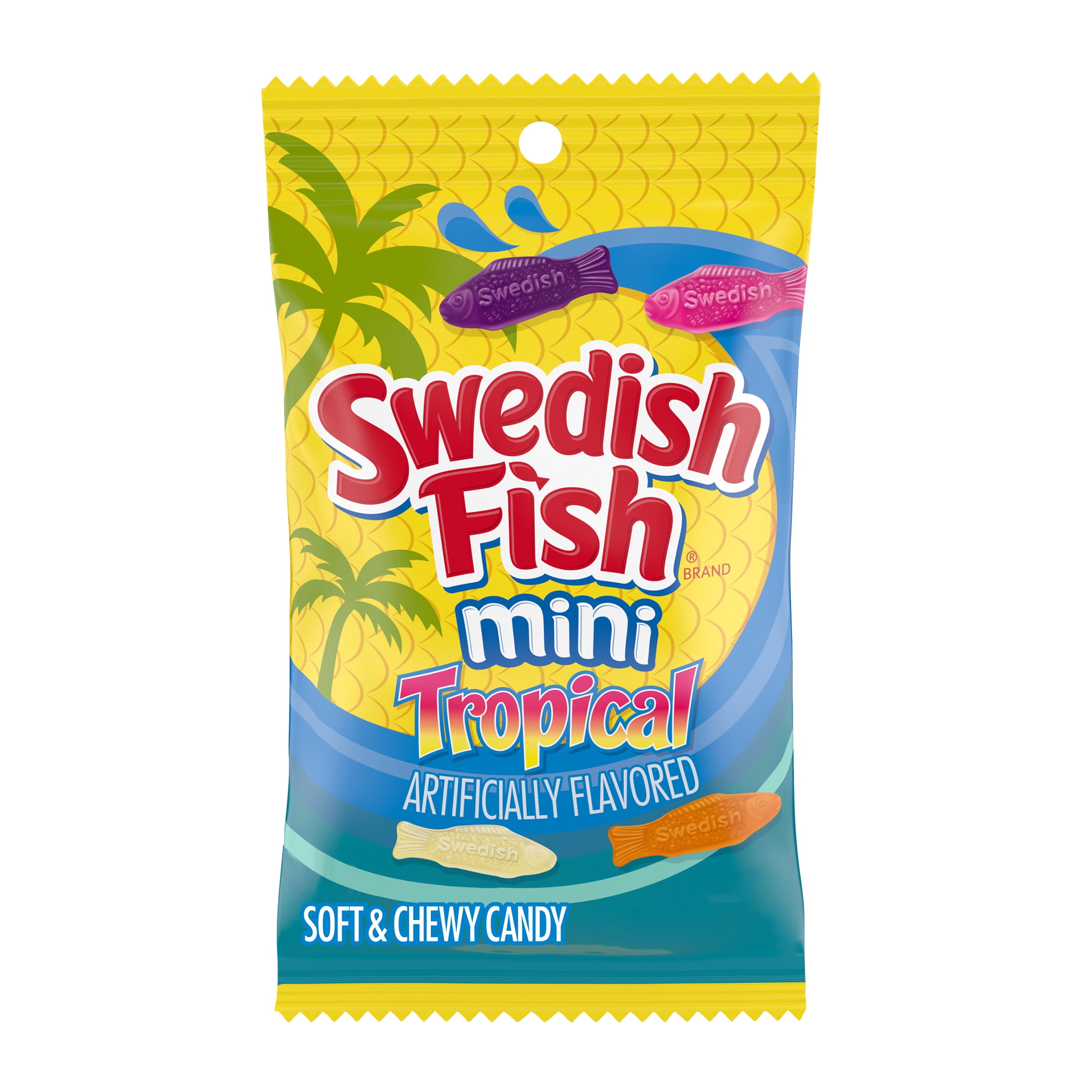 SWEDISH FISH Mini Tropical Soft & Chewy Candy, 8 oz - Walmart.com