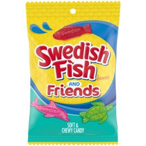 SWEDISH FISH Blue Raspberry Lemonade Soft & Chewy Candy, 3.59 oz Bag ...