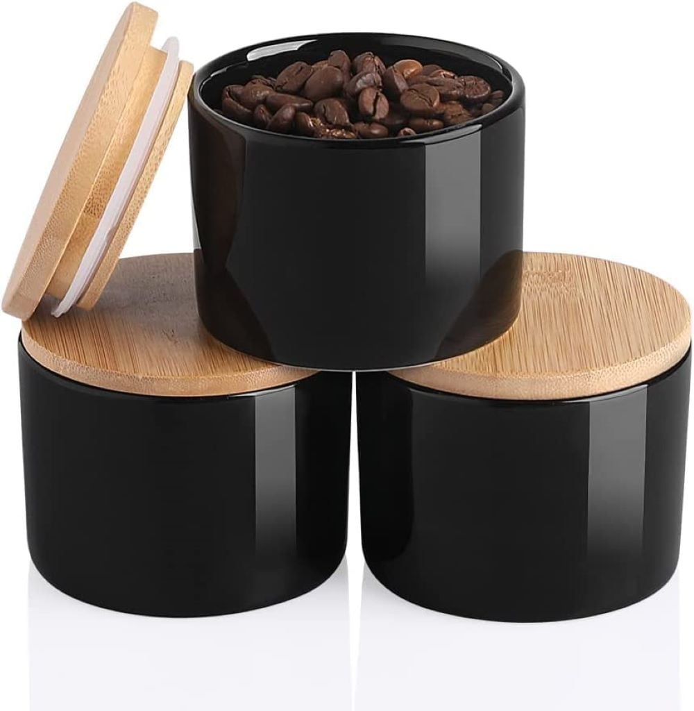 SWEEJAR 5 FLOZ Ceramic Kitchen Canisters, Porcelain Food Canisters Set ...