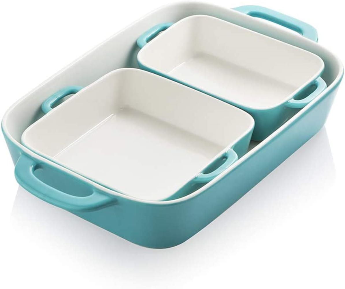 SWEEJAR Ceramic Bakeware Set, Rectangular Baking Dish for Cooking ...
