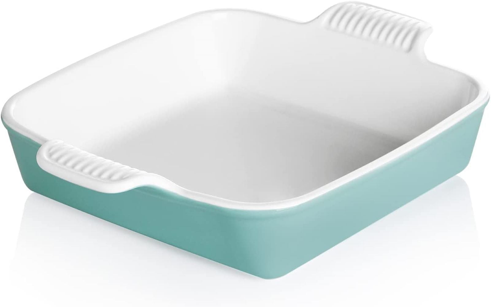 SWEEJAR Ceramic Baking Dish, 8*8 Cake Baking Pan for Brownie, Porcelain ...