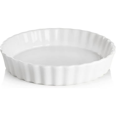 The Pioneer Woman 10-Inch Ceramic Pumpkin Pie Plate with Lid, Linen ...