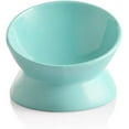 SWEEJAR Ceramic Raised Cat Bowls, Slanted Cat Dish Food or Water Bowls ...