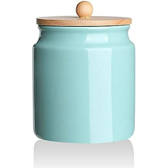 Kitchen Canisters Ceramic Food Storage Jar Set, Stackable Containers ...