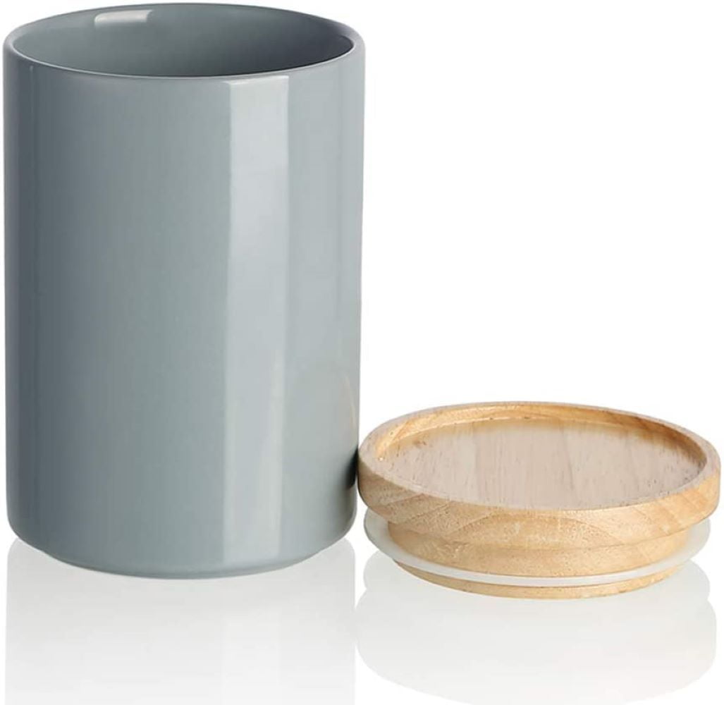 SWEEJAR Ceramic Food Storage Jar, Stackable Canisters, Airtight Seal ...