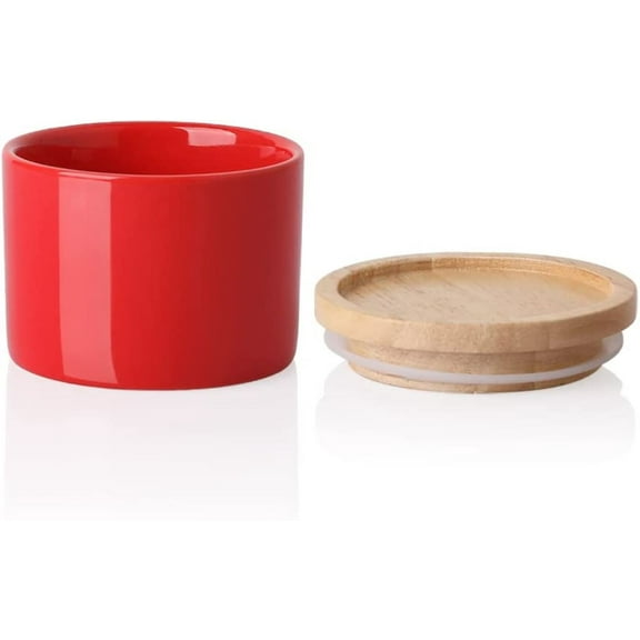 Kitchen Canisters Ceramic Food Storage Jar, Stackable Containers with ...