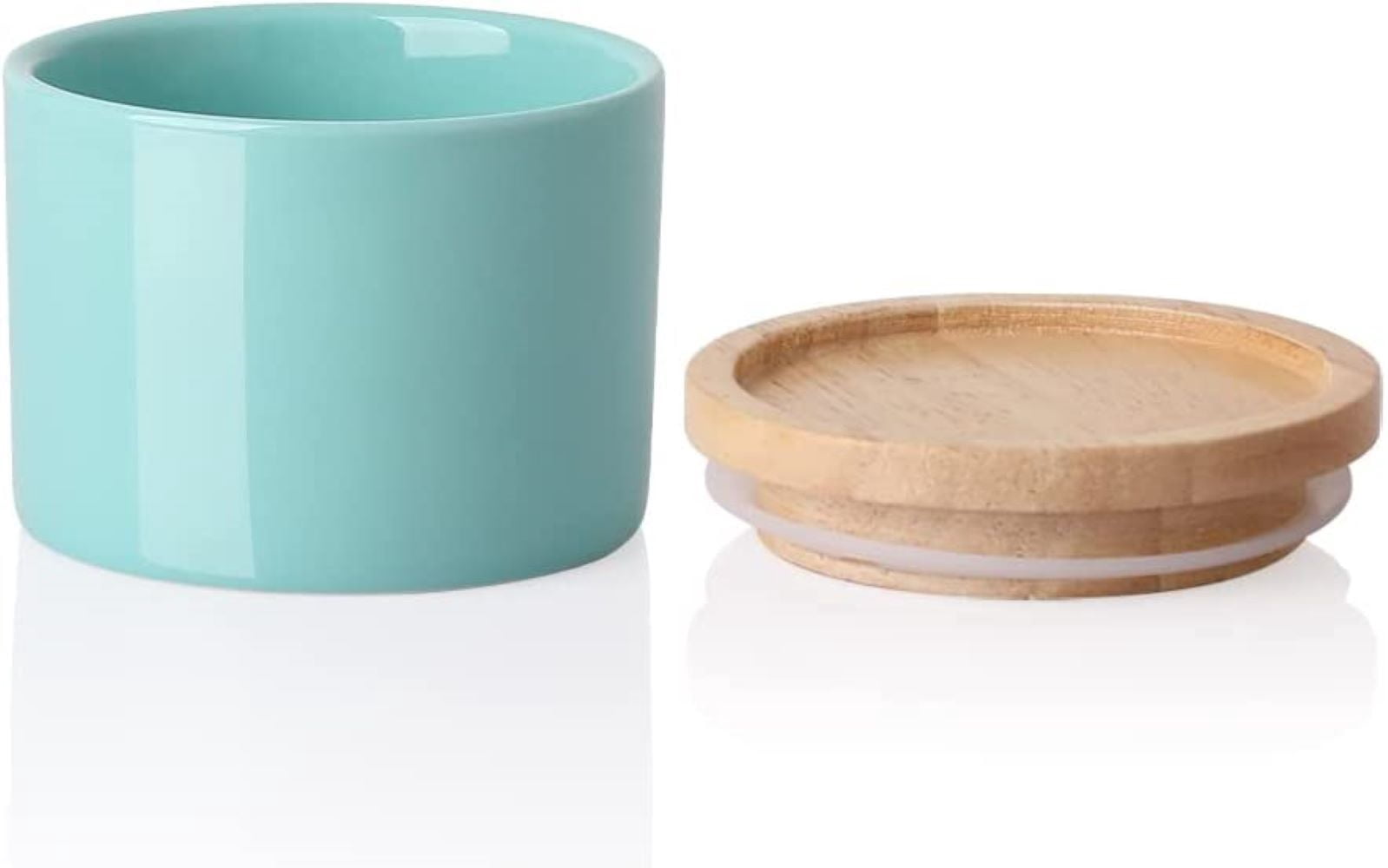SWEEJAR Kitchen Canisters, Turquoise Porcelain Food Storage Jar ...
