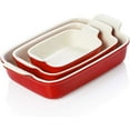 SWEEJAR Porcelain Bakeware Set, Ceramic Rectangular Baking Dish ...