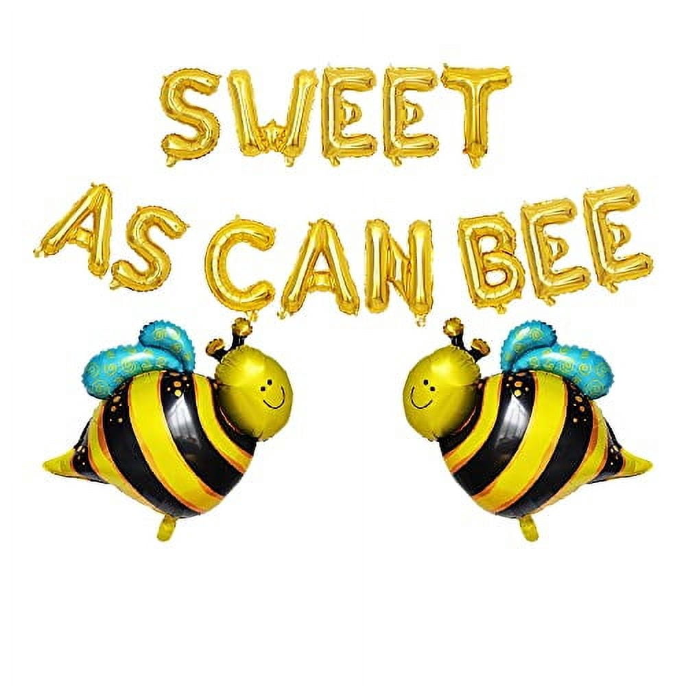 SWEET AS CAN BEE Banner Balloons - Bumble Bee Themed Gender Reveal ...