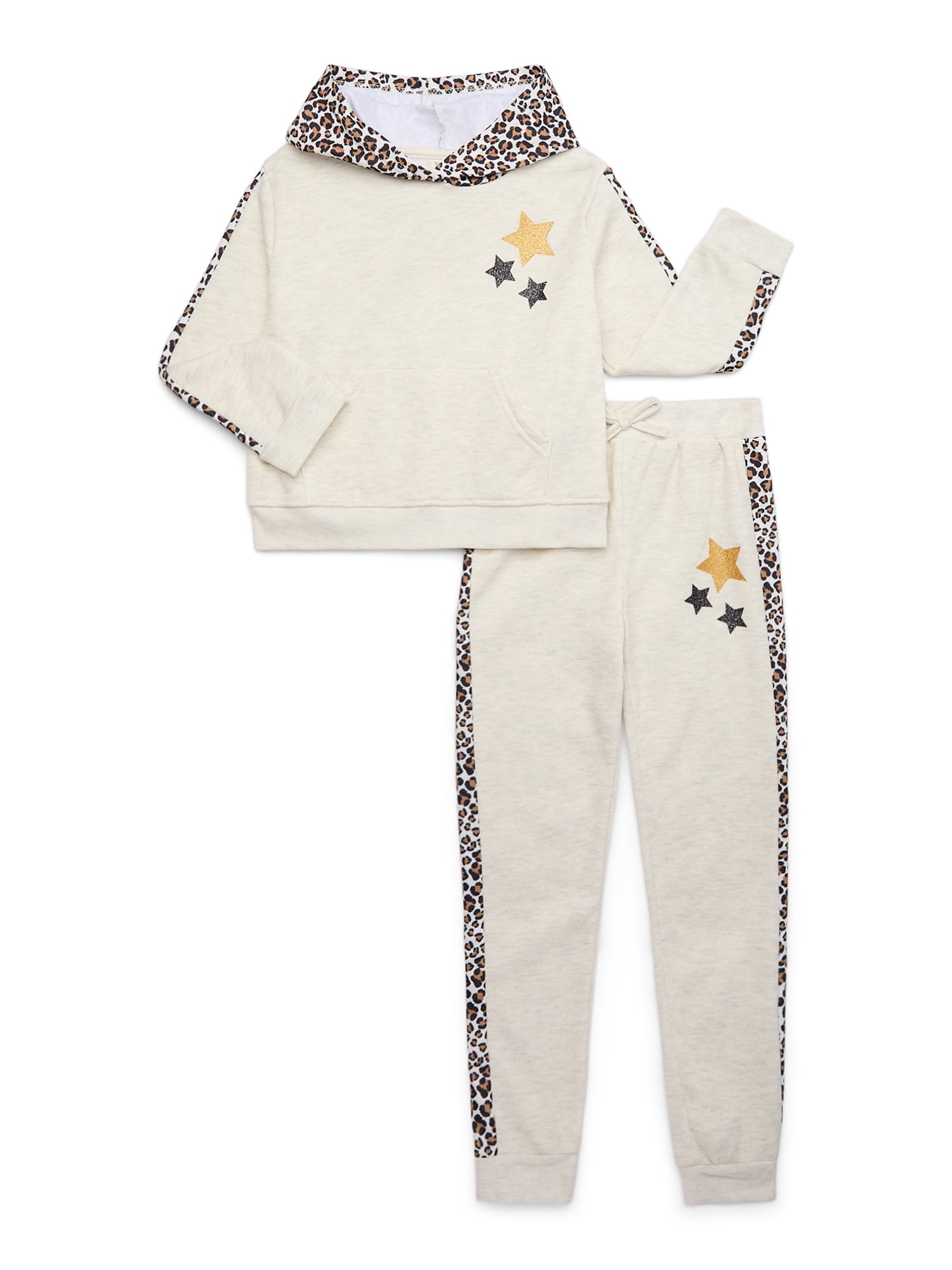 Sweet Butterfly Girls Fleece Hoodie and Pants Set, 2-Piece, Sizes 7-16 ...