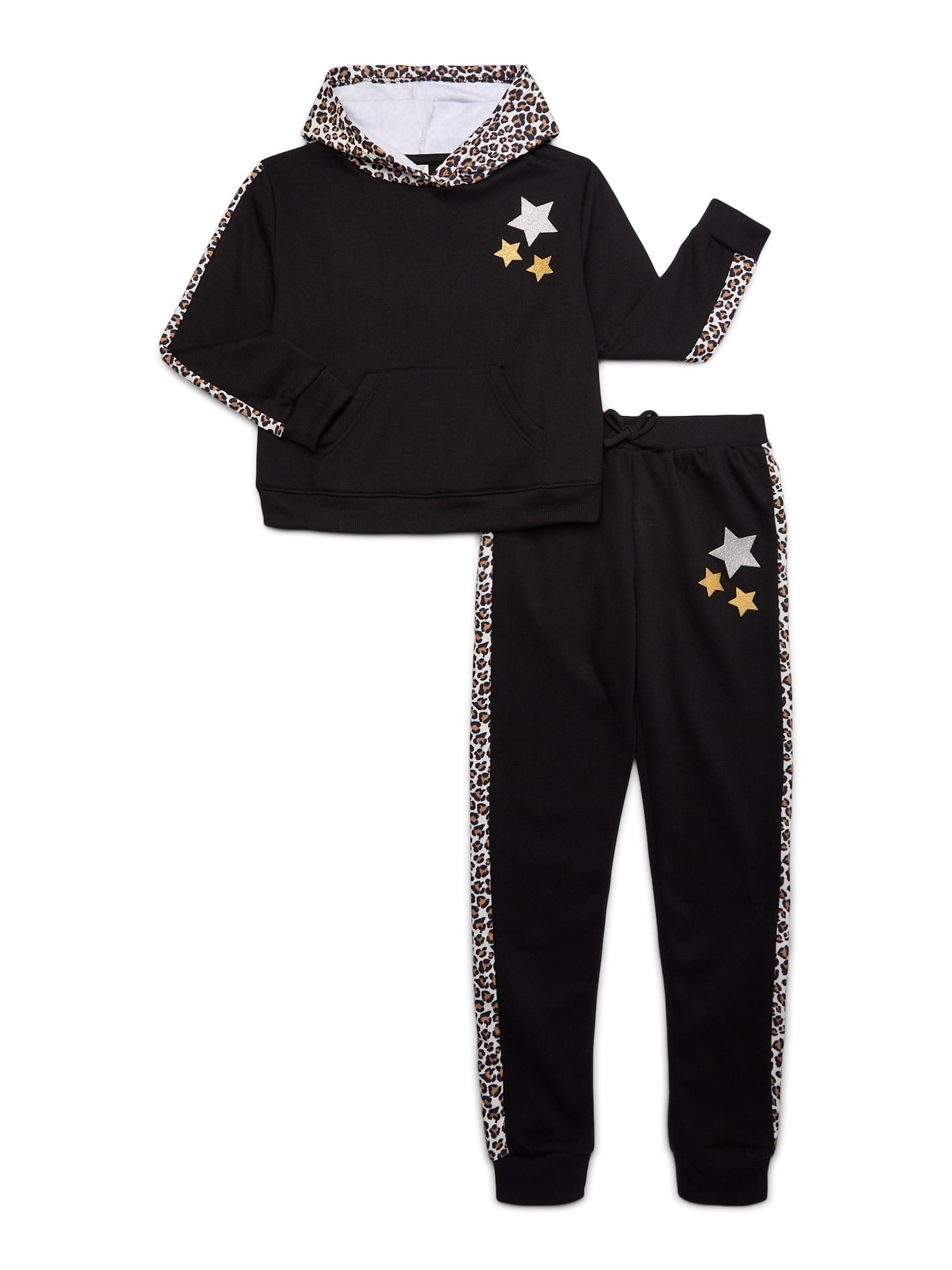 Sweet Butterfly Girls Fleece Hoodie and Pants Set, 2-Piece, Sizes 7-16 ...