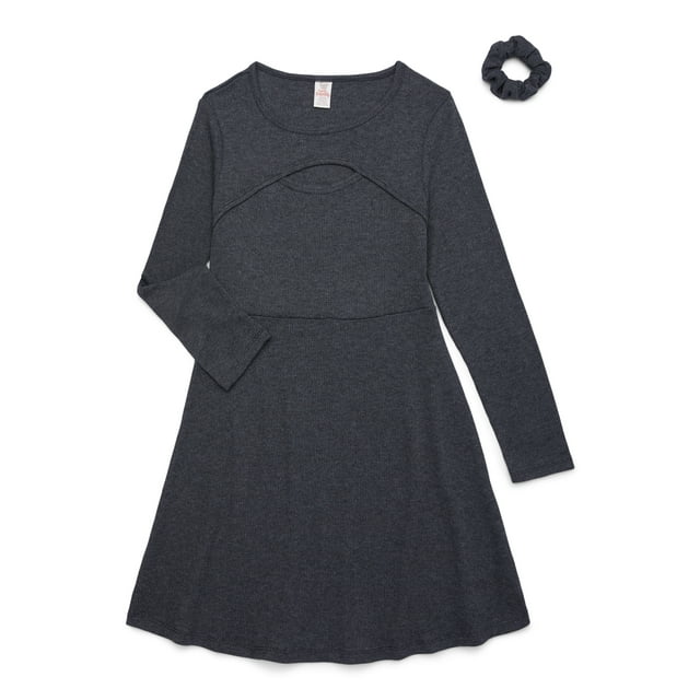 Sweet Butterfly Girls Knit Dress with Long Sleeves, Sizes 7-16 ...