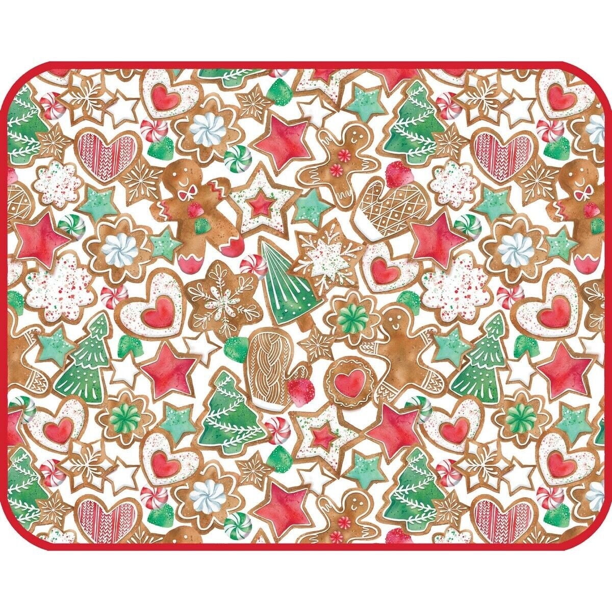 SWEET GINGERBREAD Christmas Dish Drying Mat, Machine Washable by Kay ...