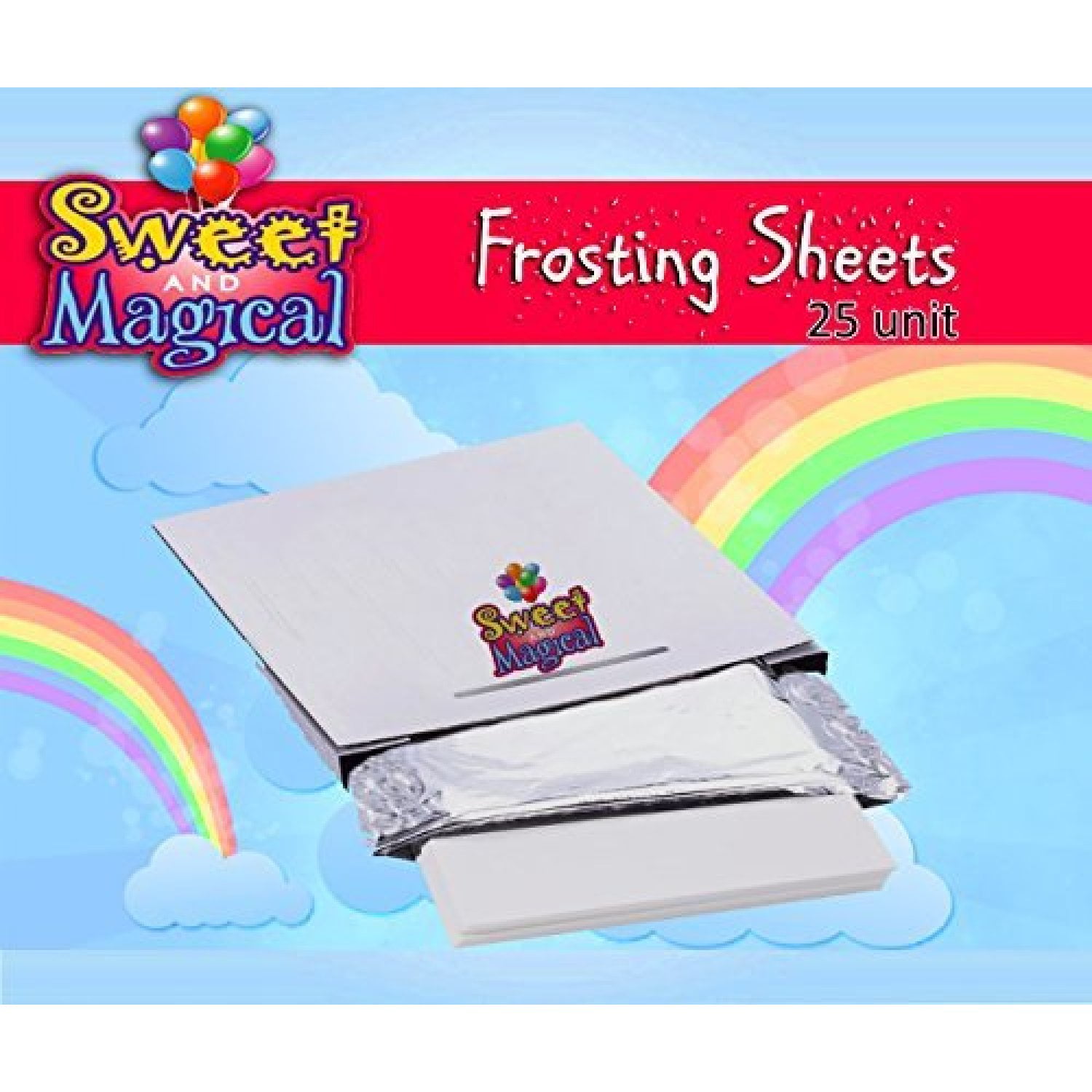 SWEET & MAGICAL Printing System, Wafer Paper, 25 units, A4 8-1/2 X 10-1 ...