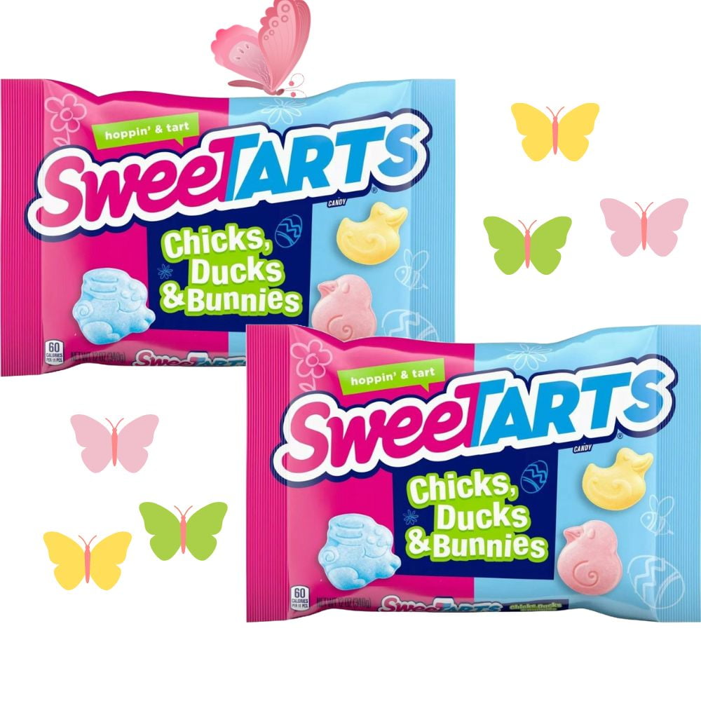 SWEETARTS Fun Chicks, Ducks & Bunnies Easter Candy, 12 oz. Bag - 2 Pack ...