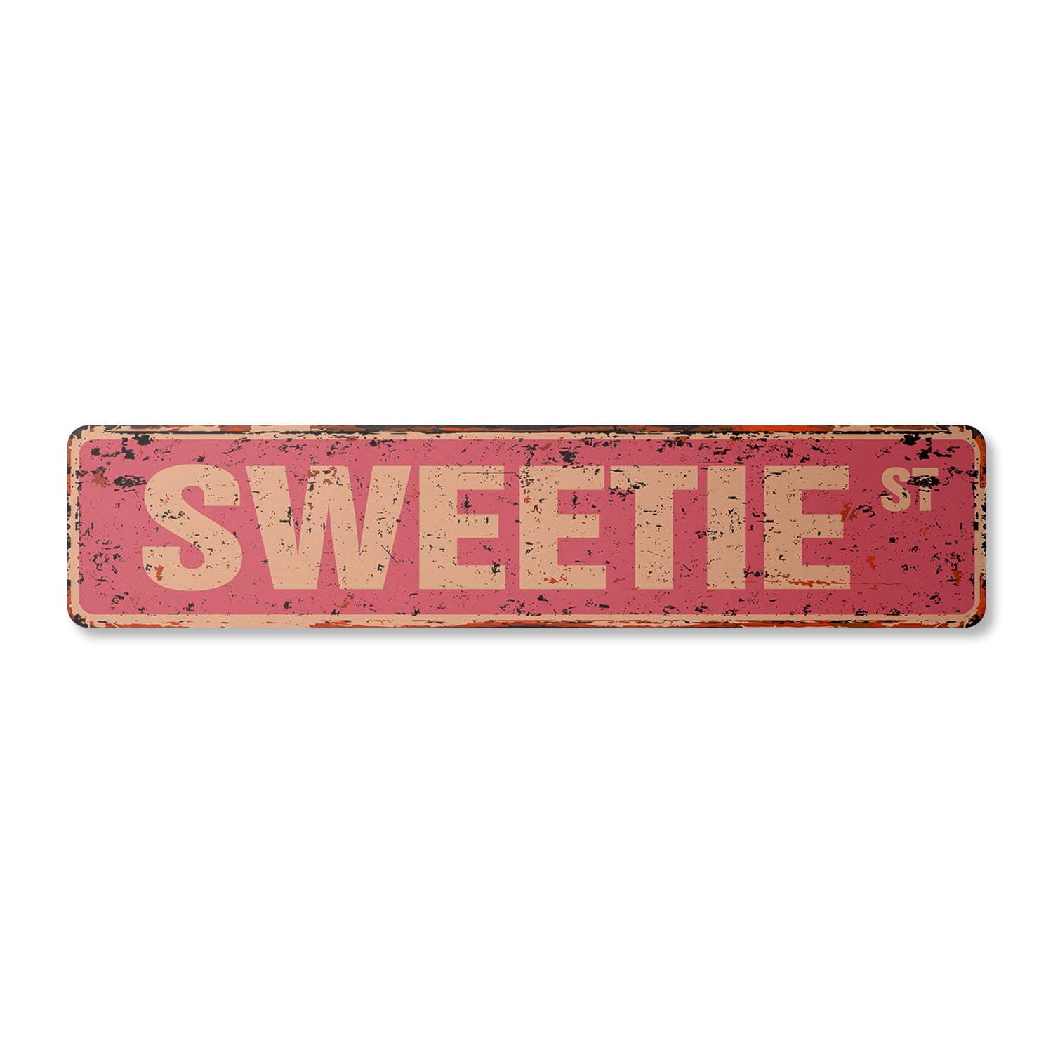 SWEETIE Vintage Plastic Street Sign wife husband girlfriend boy friend ...