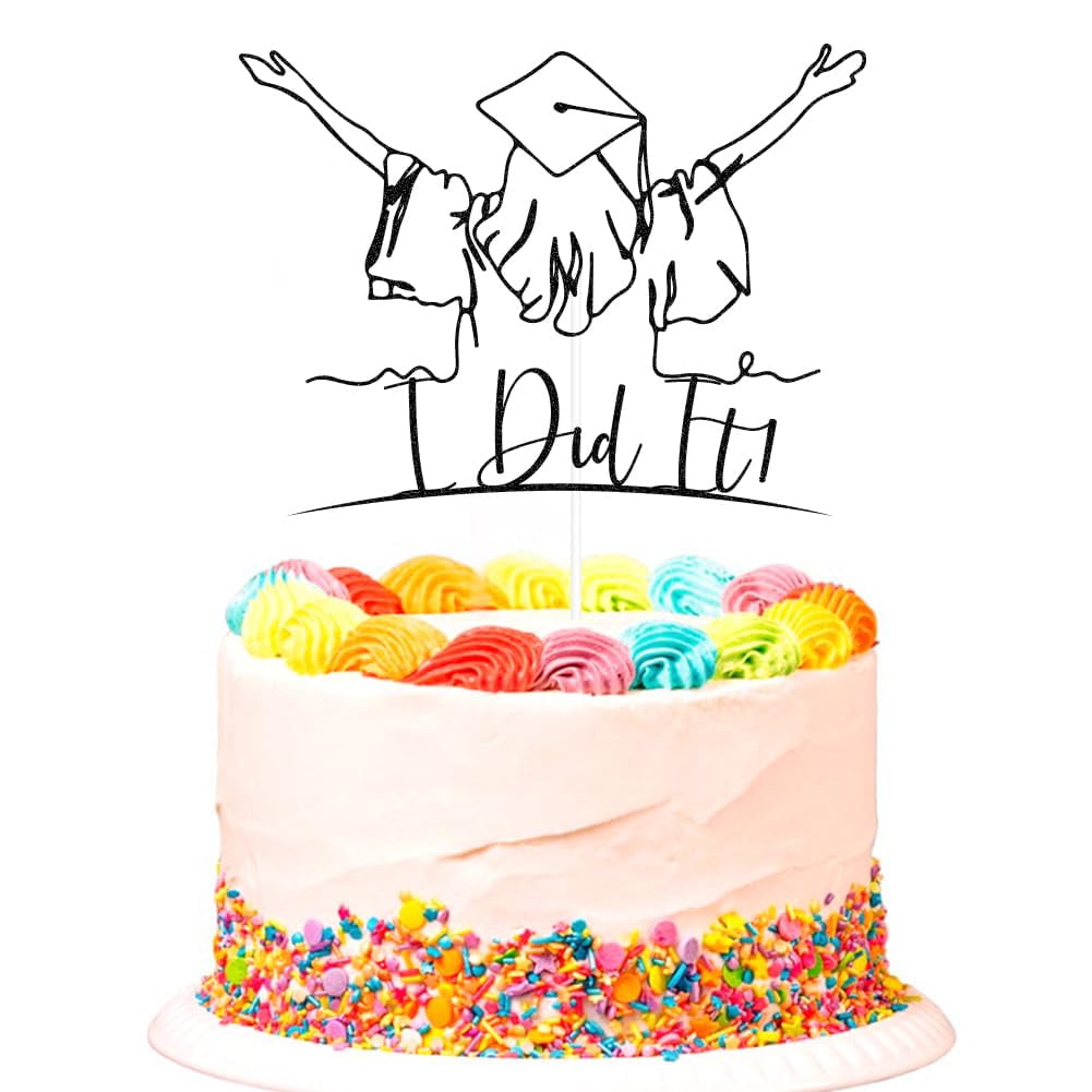 SWEETTALA I Did it Cake Topper, RST1 Congrats Grad, Class of 2025, Finally Done, I am Done 2025 ...