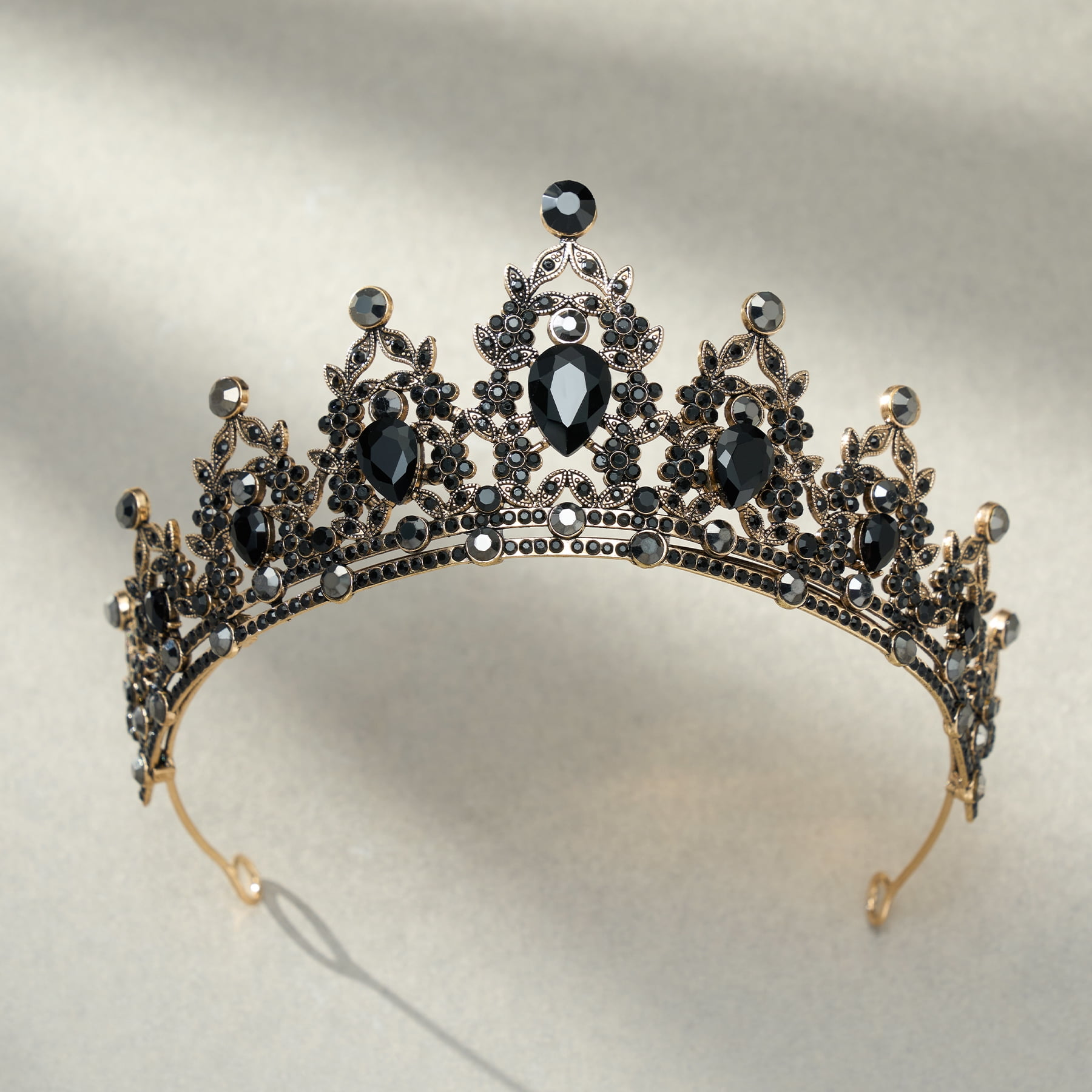 Black Tiaras Accessories | Crystal Tiaras And Crowns For Women Elegant
