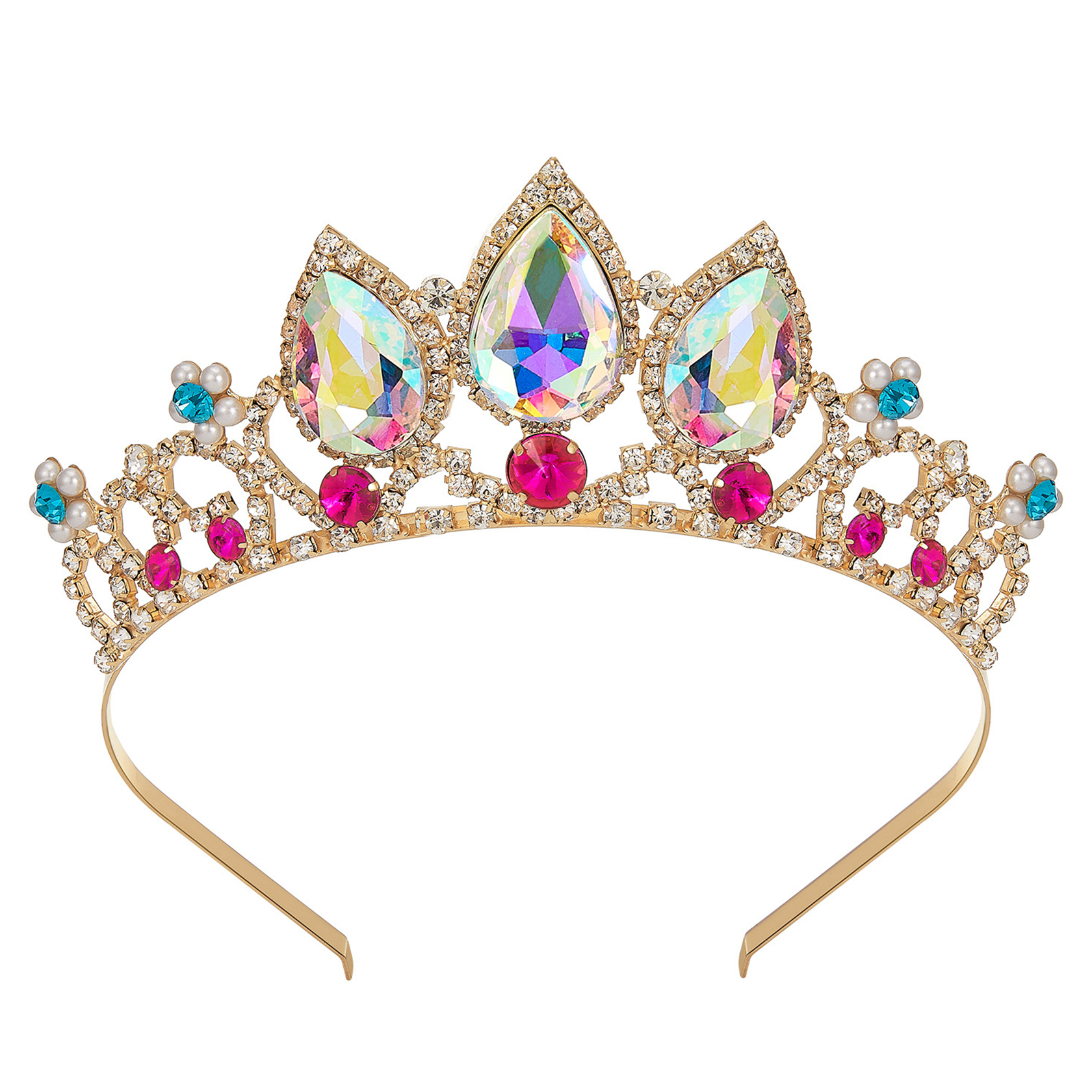 12 Pack Princess Crowns for Little Girls, Kids Dress Up Tiaras for ...