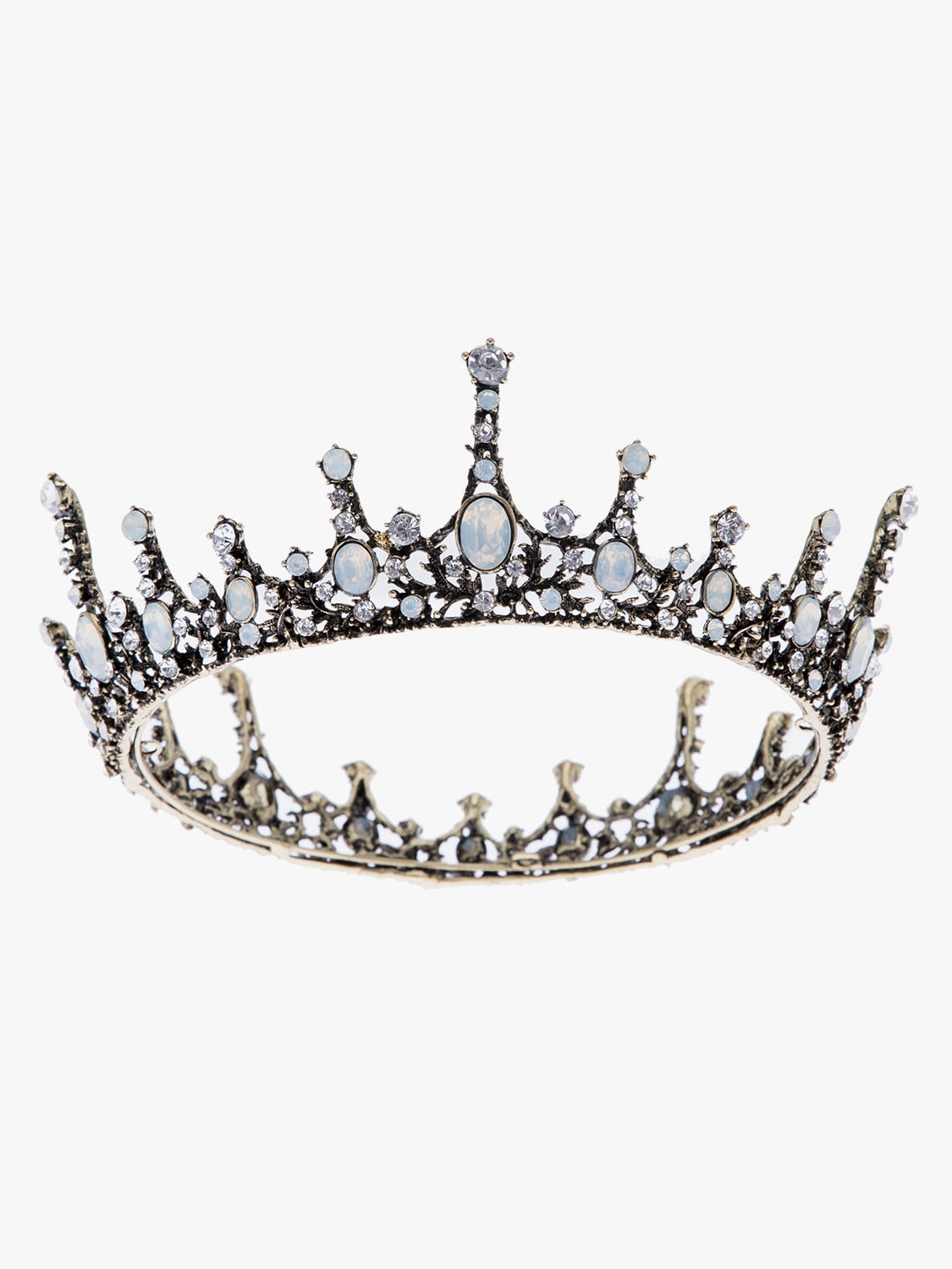 SWEETV Rose Gold Wedding Tiara for Women and Girls - Pageant Tiara ...