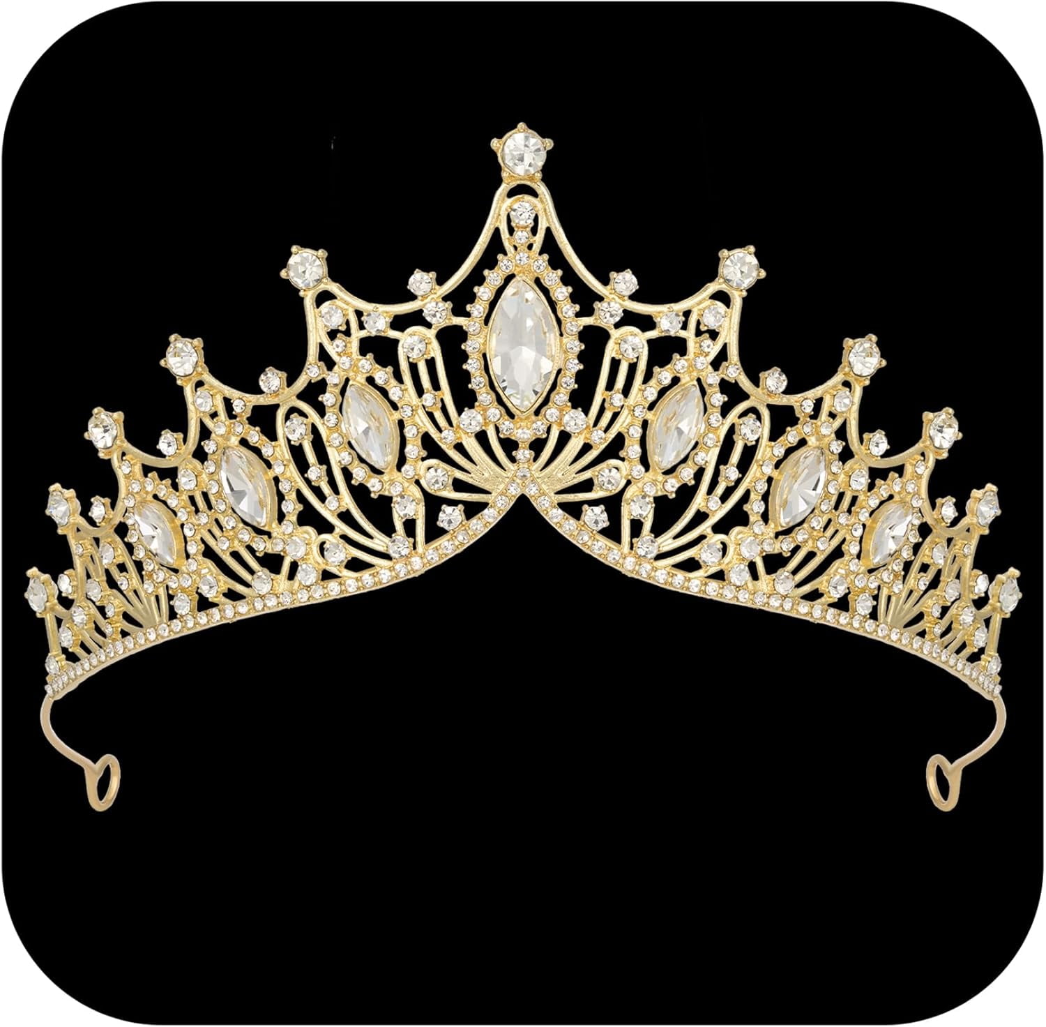 SWEETV Vintage Tiaras and Crowns for Women Queen Crown Costume ...