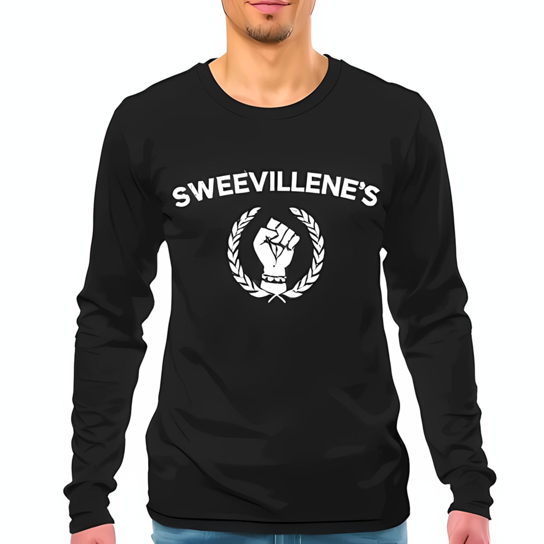 SWEEVILLENE'S Long Sleeve T-Shirt Laurel Wreath Design - Empowerment ...