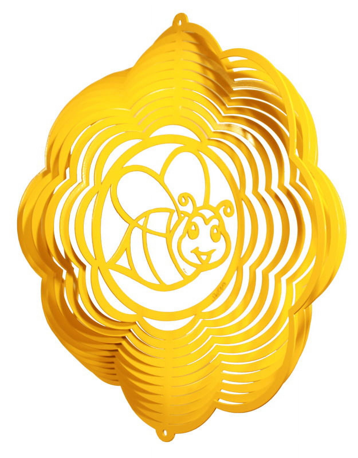 SWEN Products BUMBLE BEE INSECT Swirly Metal Wind Spinner - Walmart.com