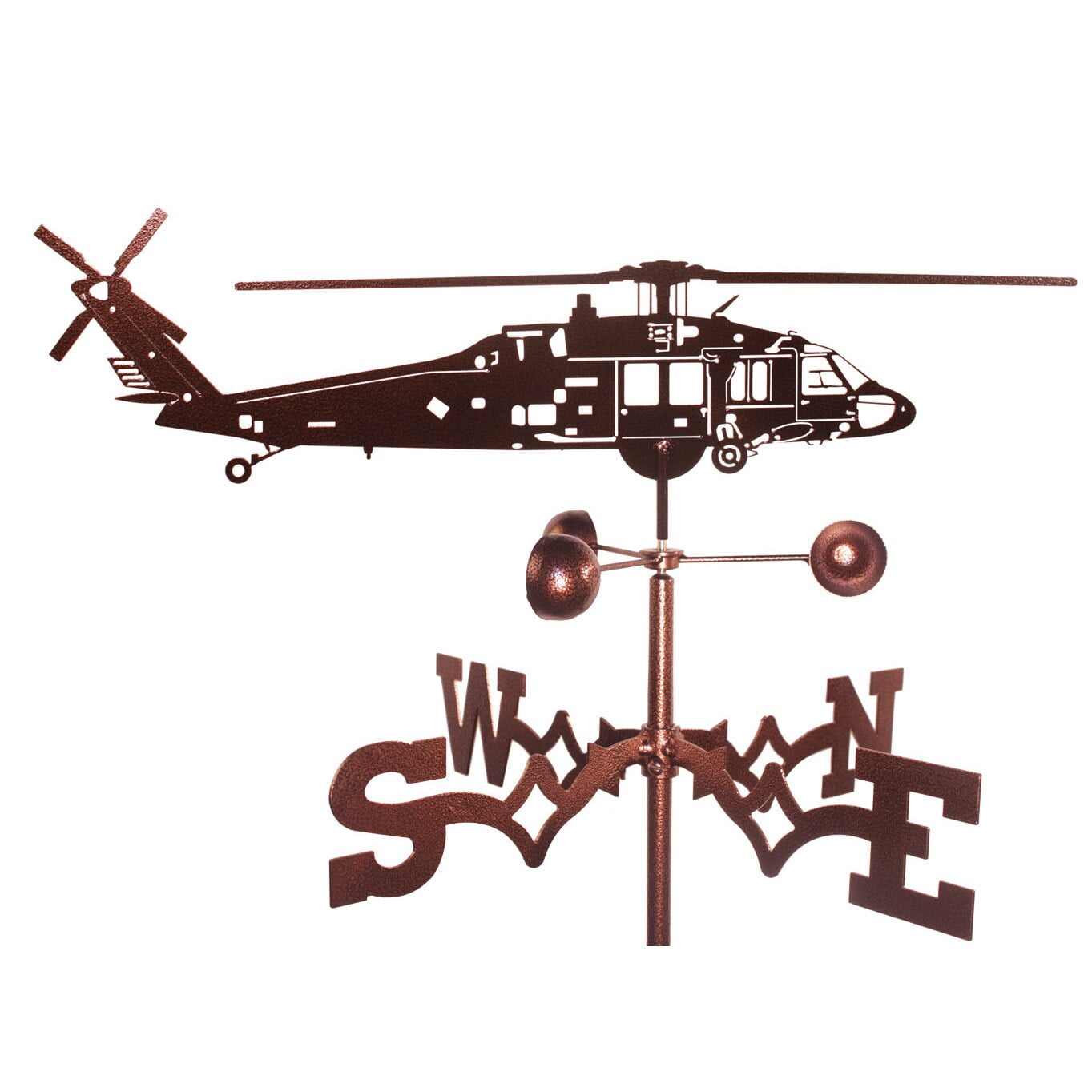 SWEN Products Black Hawk Helicopter Weathervane - Walmart.com