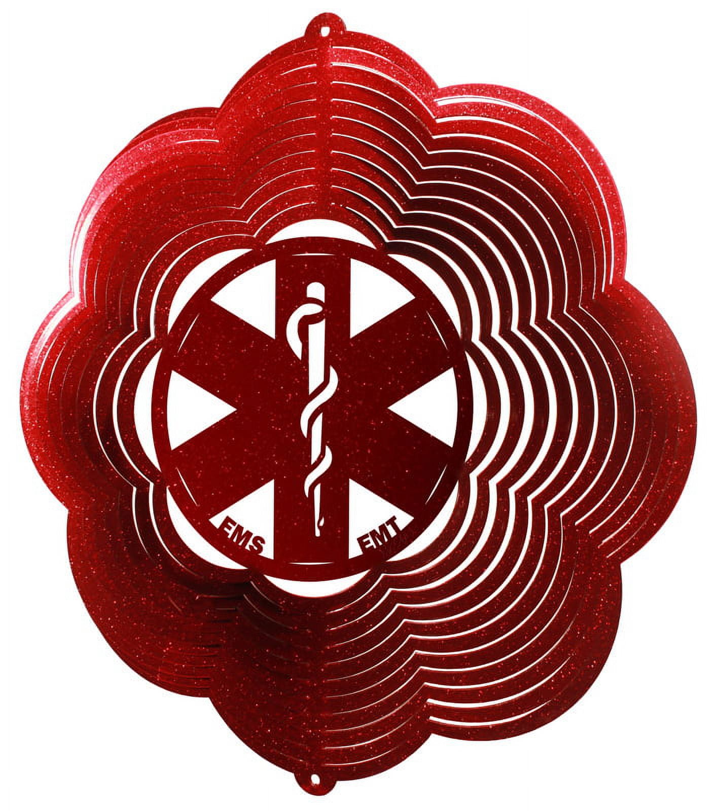 SWEN Products EMERGENCY MEDICAL SERVICES EMS EMT Metal Wind Spinner ...