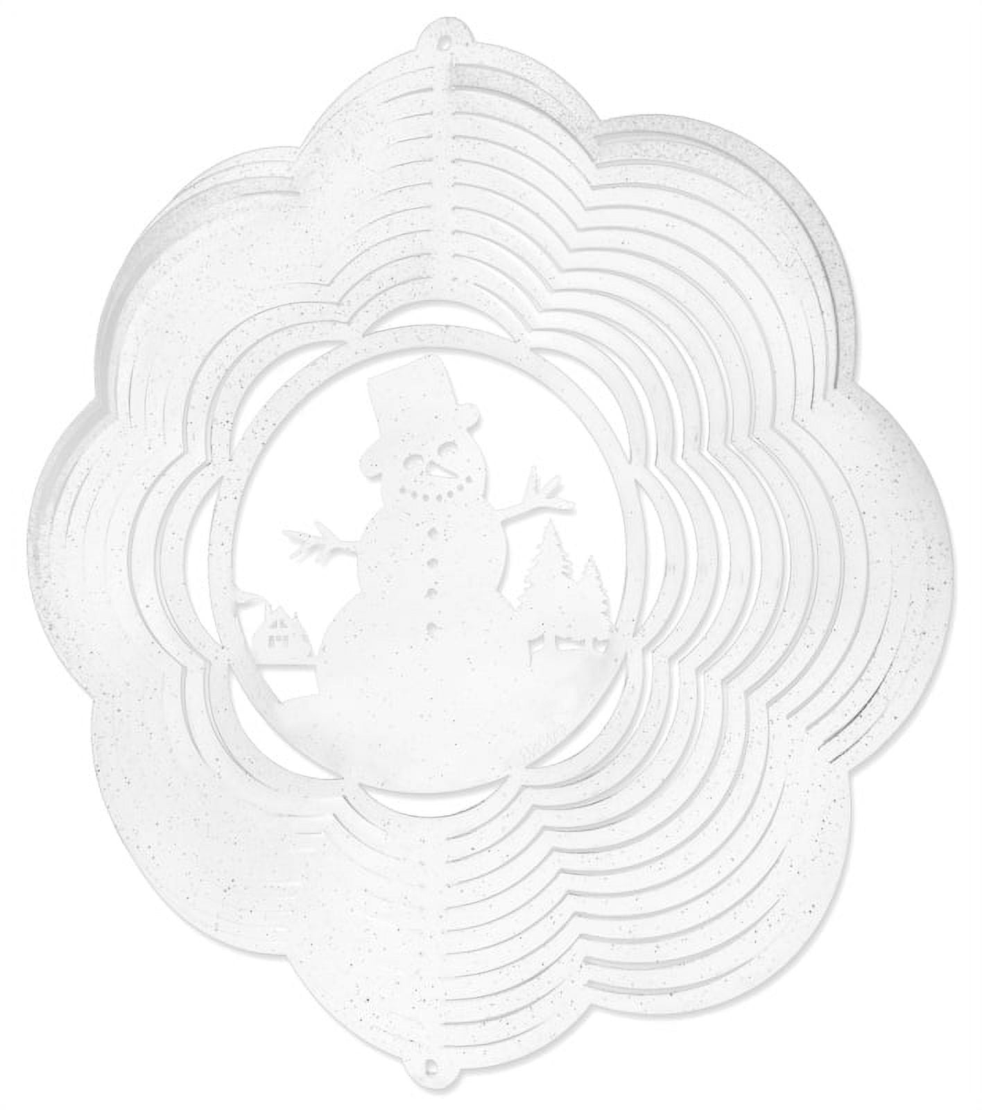 SWEN Products SNOWMAN WINTER Swirly Metal Wind Spinner - Walmart.com
