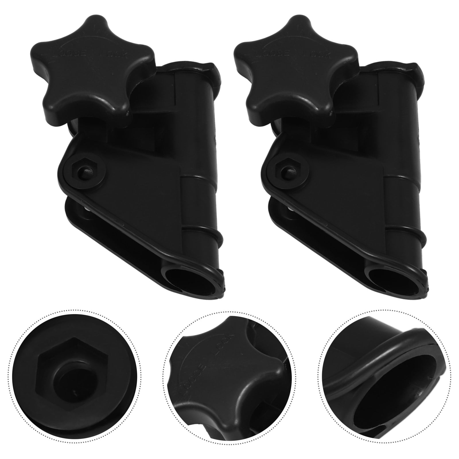 SWETRACE 1 Pair Black ABS Seat Latch Hinge for Fishing Camping Chair ...