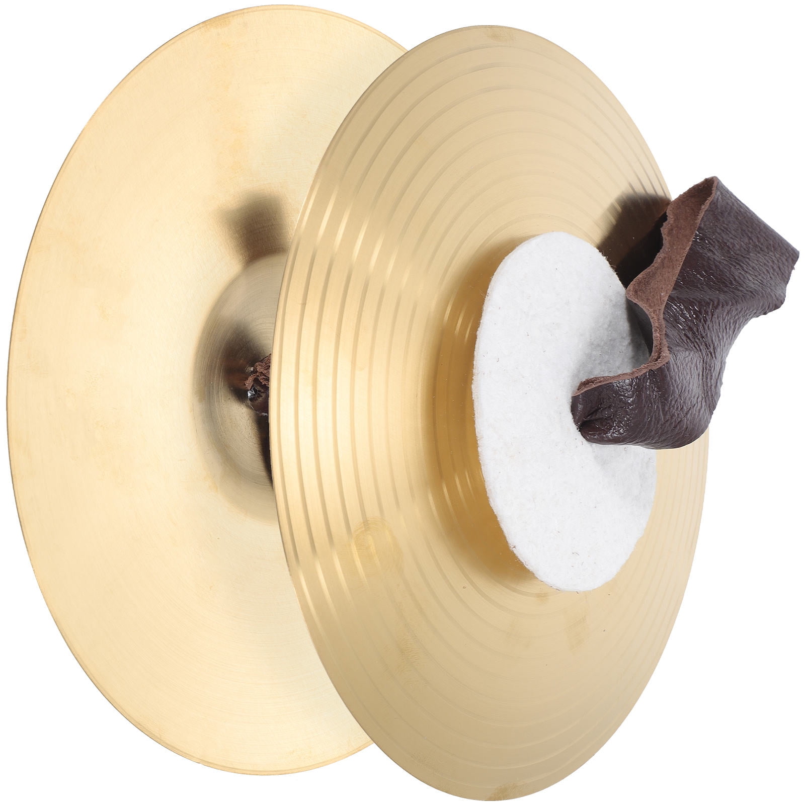 SWETRACE Cymbal Golden Alloy for Kids Marching Cymbals 1 Pair 9.82X9 ...