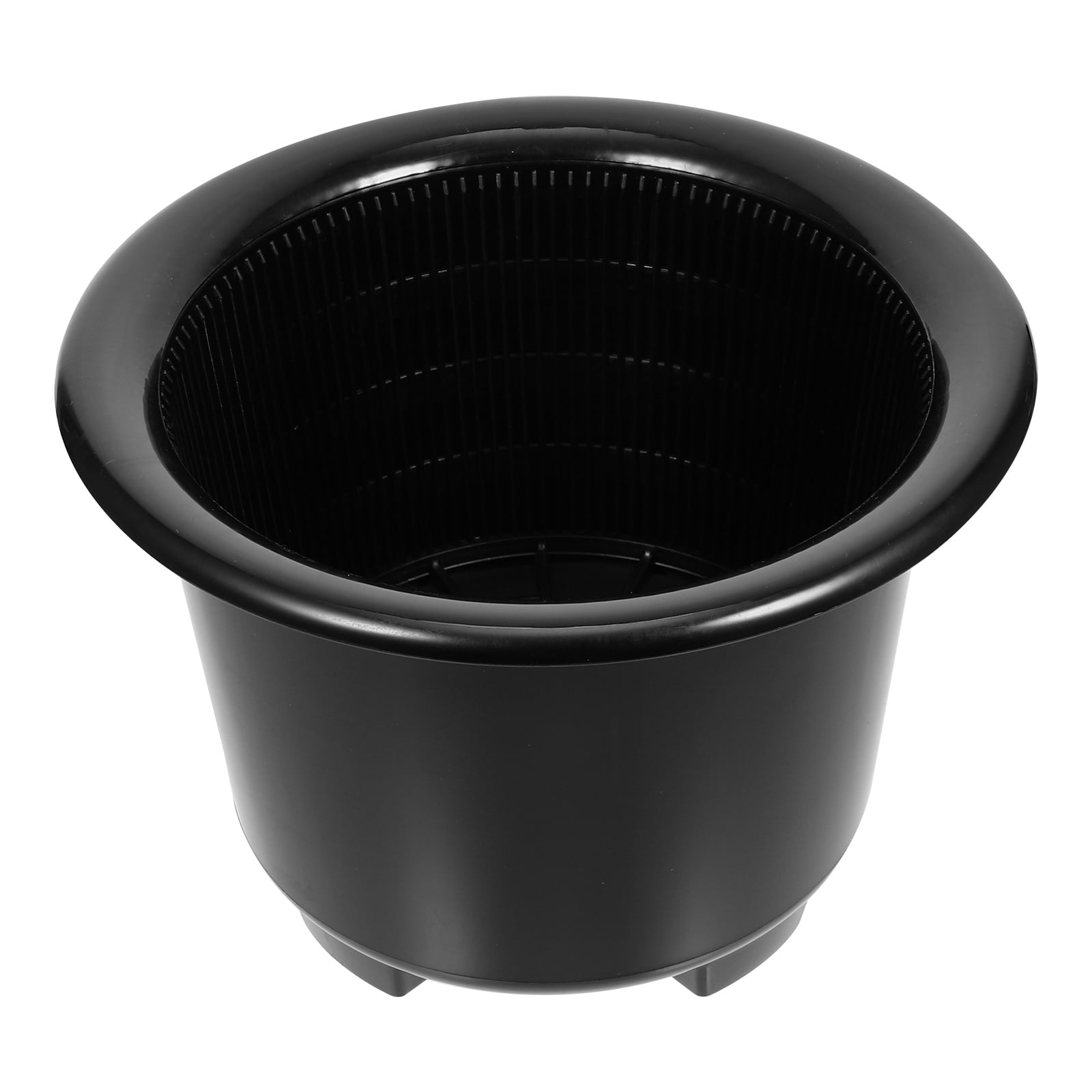 SWETRACE 1 Set Black Round Flower Containers for Planting and Display ...