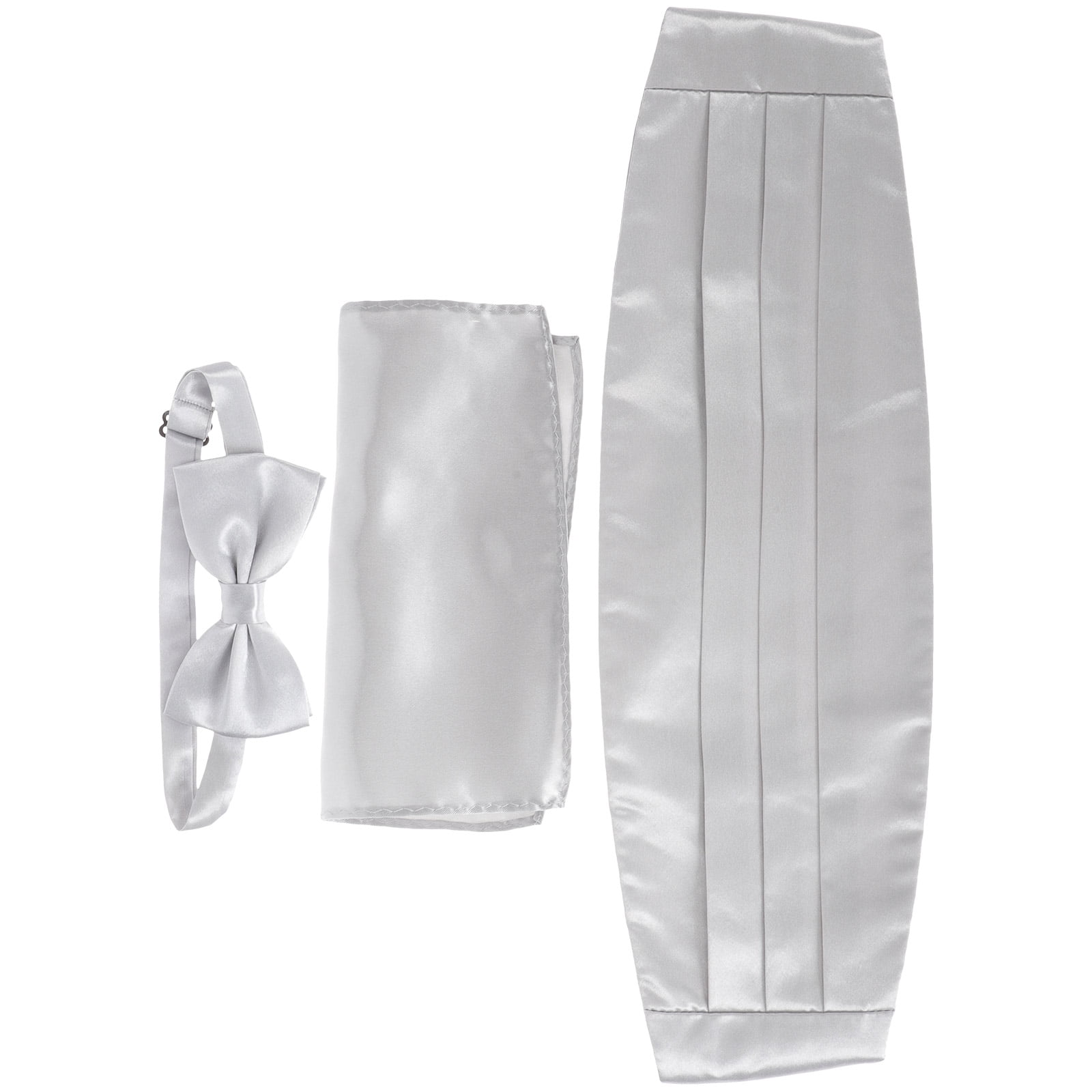 SWETRACE 1 Set Bow Tie Decor Silver Elegant Accessory for Men's Suits ...