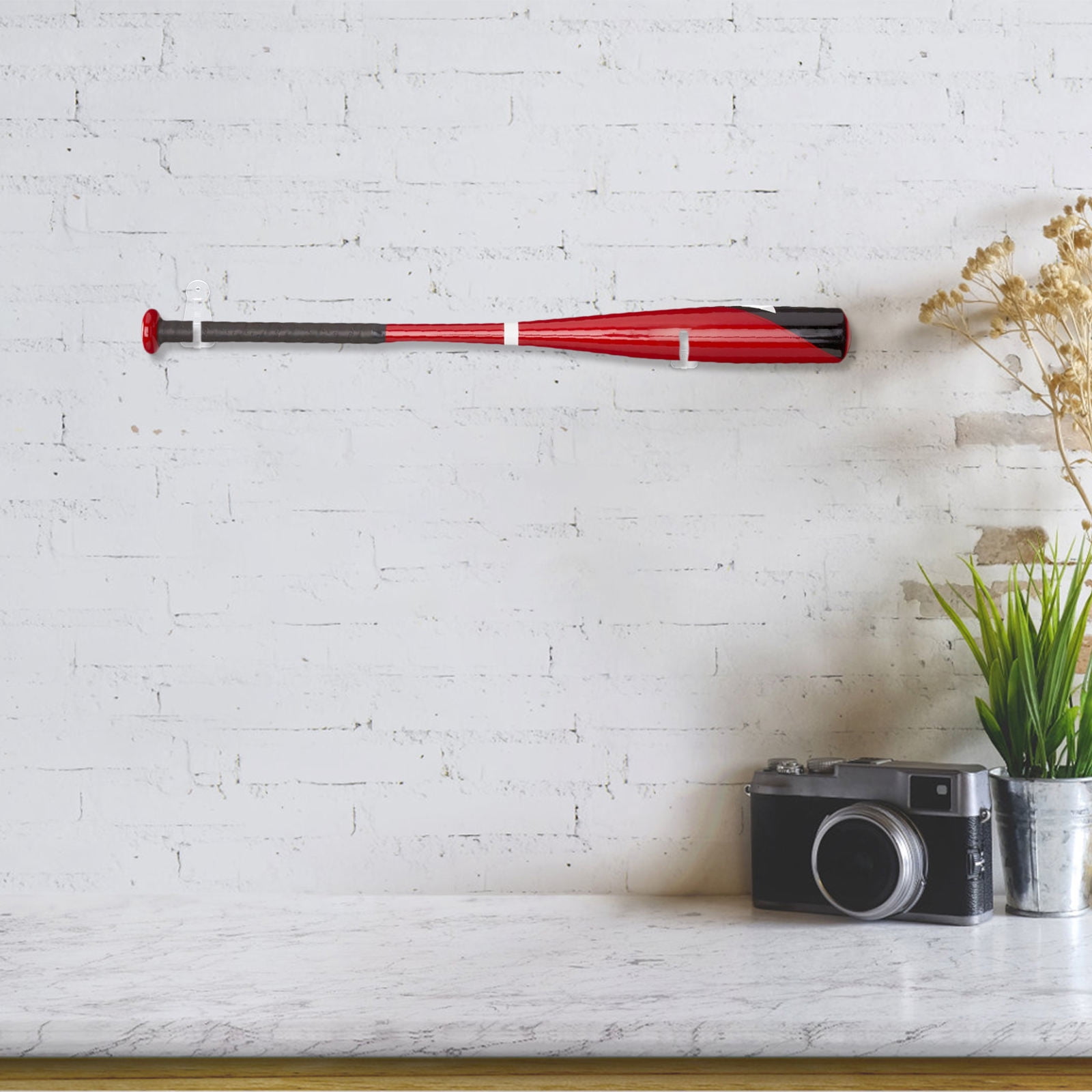 SWETRACE 1 Set Clear Acrylic Wall Mounted Baseball Bat Holder for Home ...