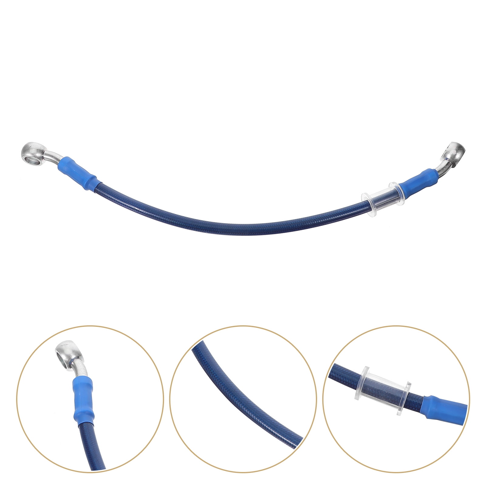 SWETRACE 1 Set Motorcycle Brake Line Extension Blue Stainless Steel for ...