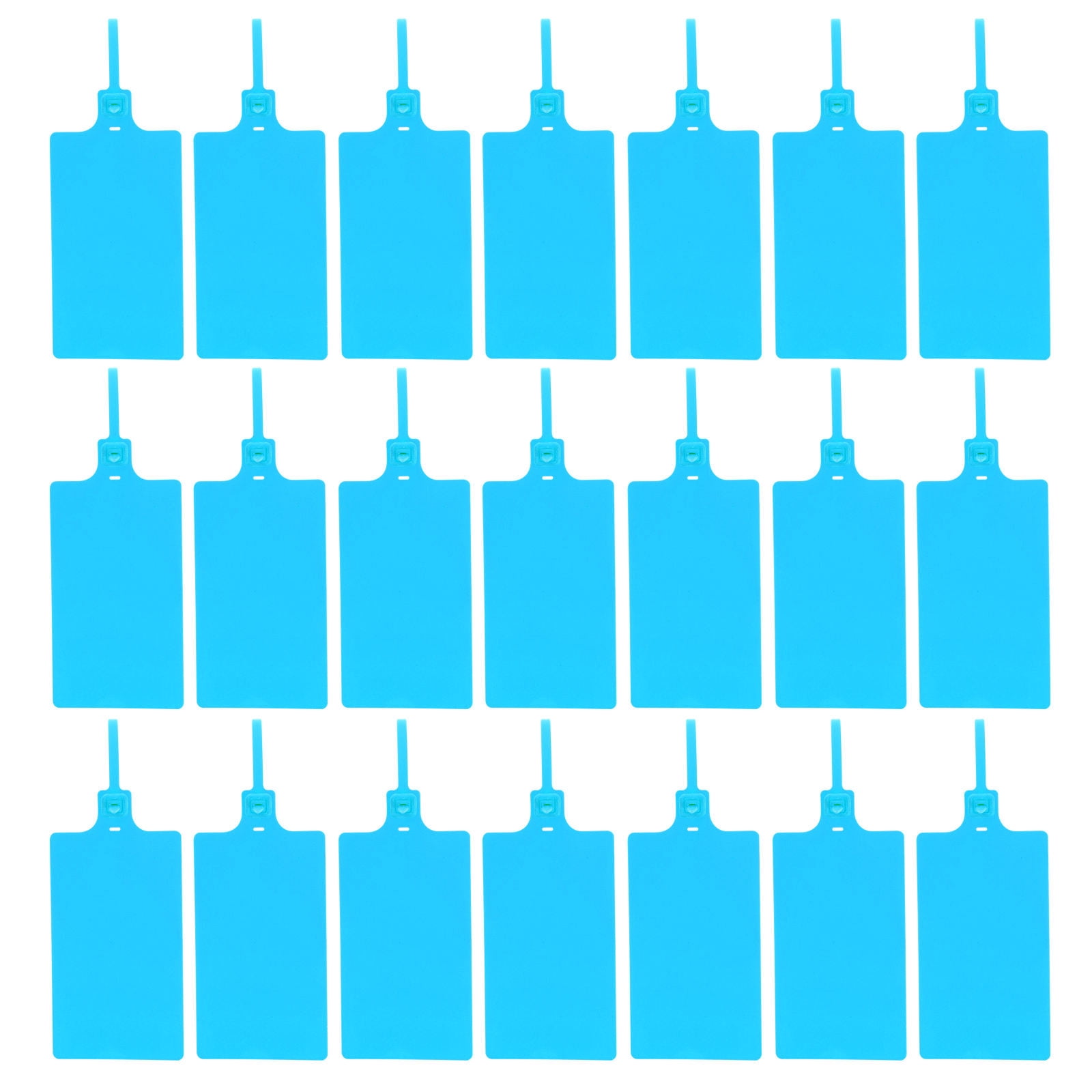 SWETRACE 100Pcs Blue Rectangular Plastic Tags with Wire for Shipping ...
