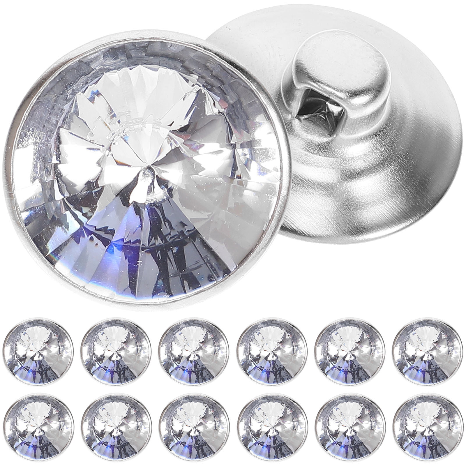 SWETRACE Rhinestone Crystal Buttons Transparent 100Pcs 0.8x0.8in ...