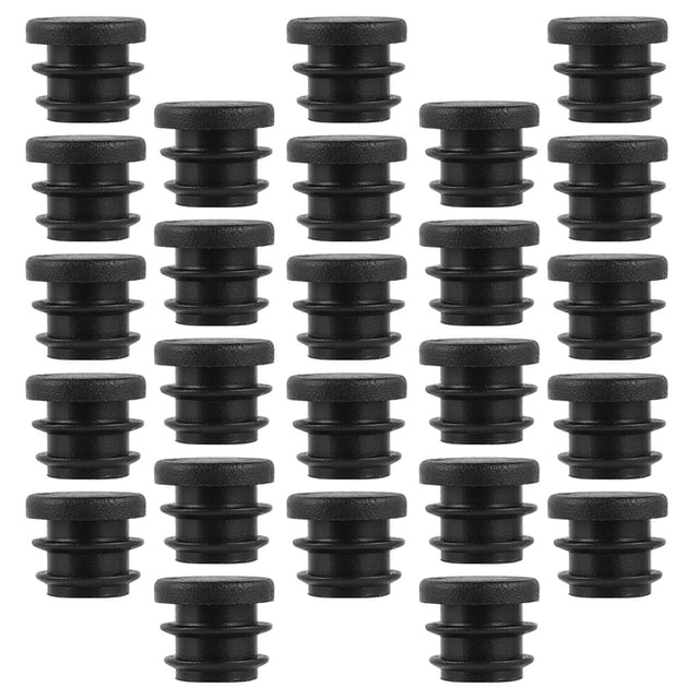 SWETRACE Tube Plug Insert Furniture Leg Plugs Black Plastic 100pcs ...