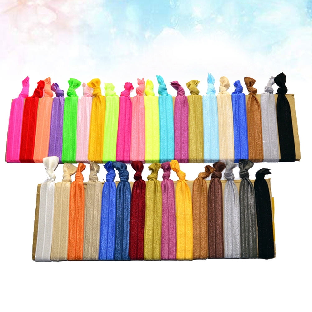 SWETRACE 100Pcs Stretchy Hair Bands for Women and Girls Assorted Color ...