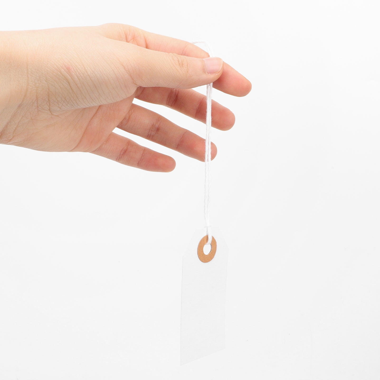 SWETRACE 100Pcs White Paper Labels with Strings for Marking and ...