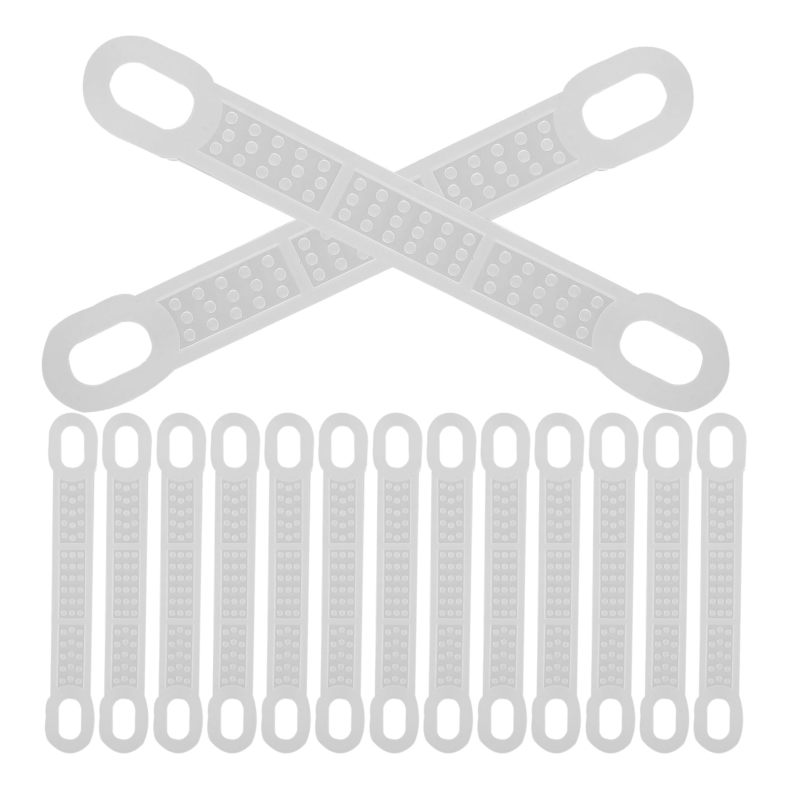 SWETRACE 100Set Transparent Hanger Grips Non-skid Hanger Grips Plastic ...