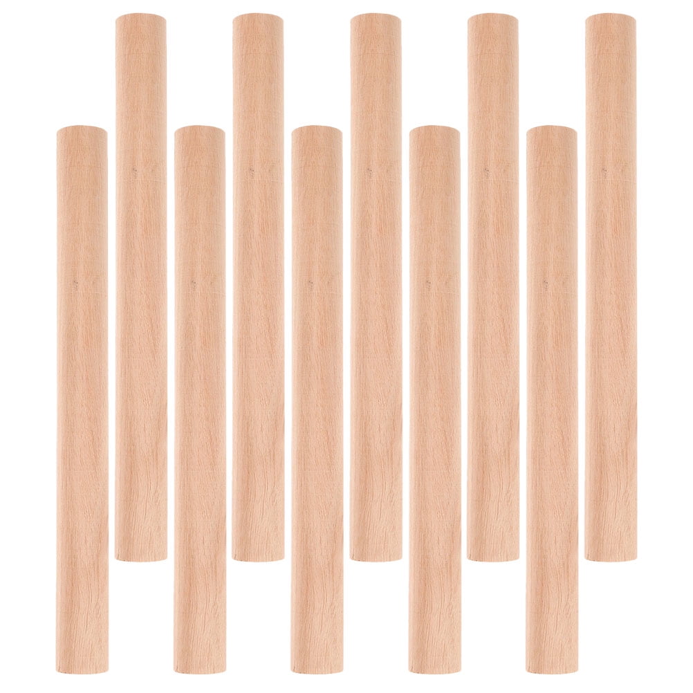 SWETRACE 10Set Unfinished Wood Dowel for Crafting Decoration Furniture ...