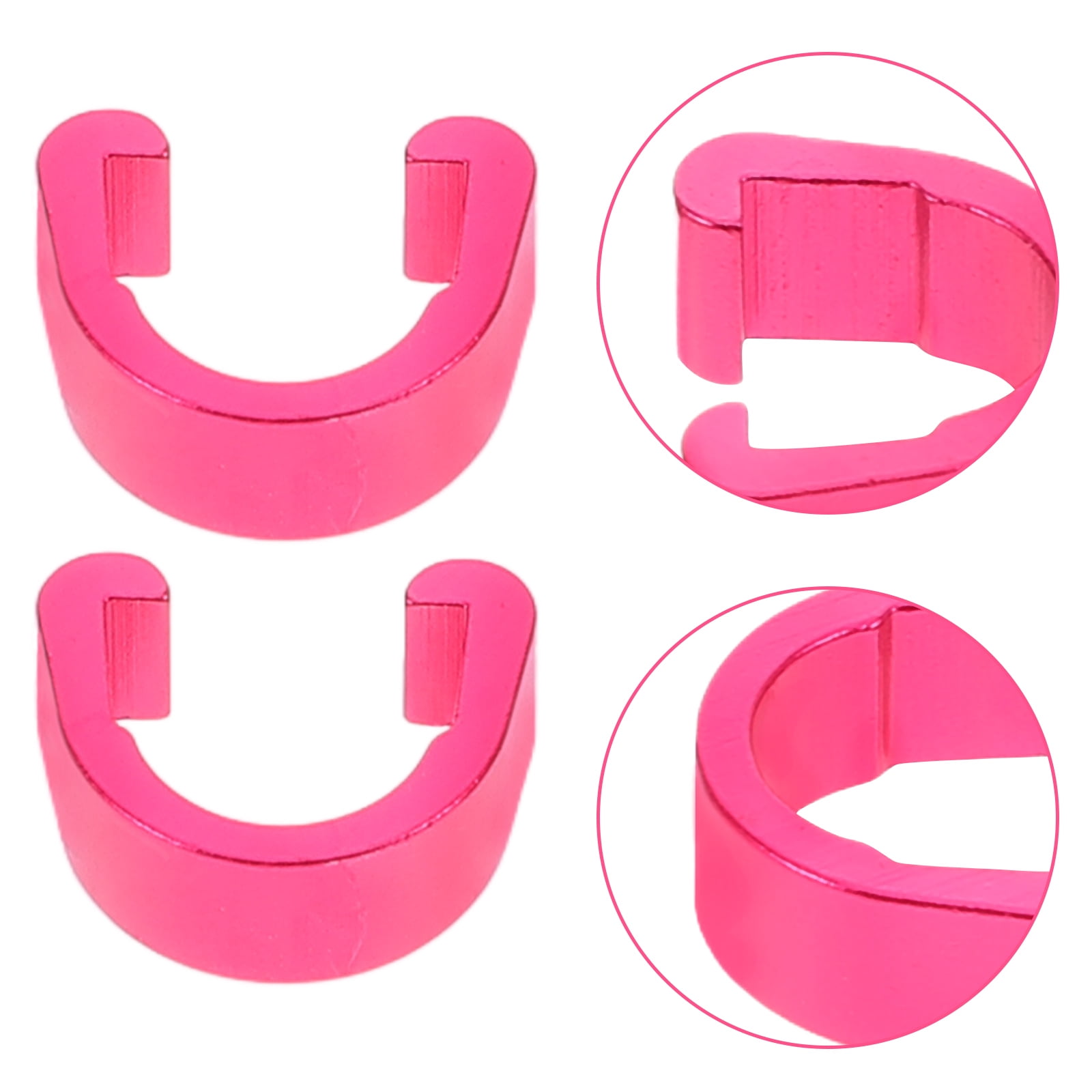 SWETRACE 10Pcs Bike Cable Clamps in Pink U-Shaped Design for Cyclists 1 ...