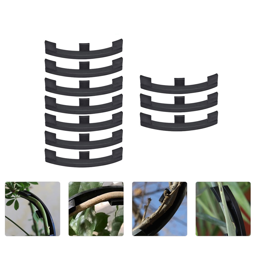 SWETRACE 10Pcs Black Plastic Plant Branch Support for Shaping and ...