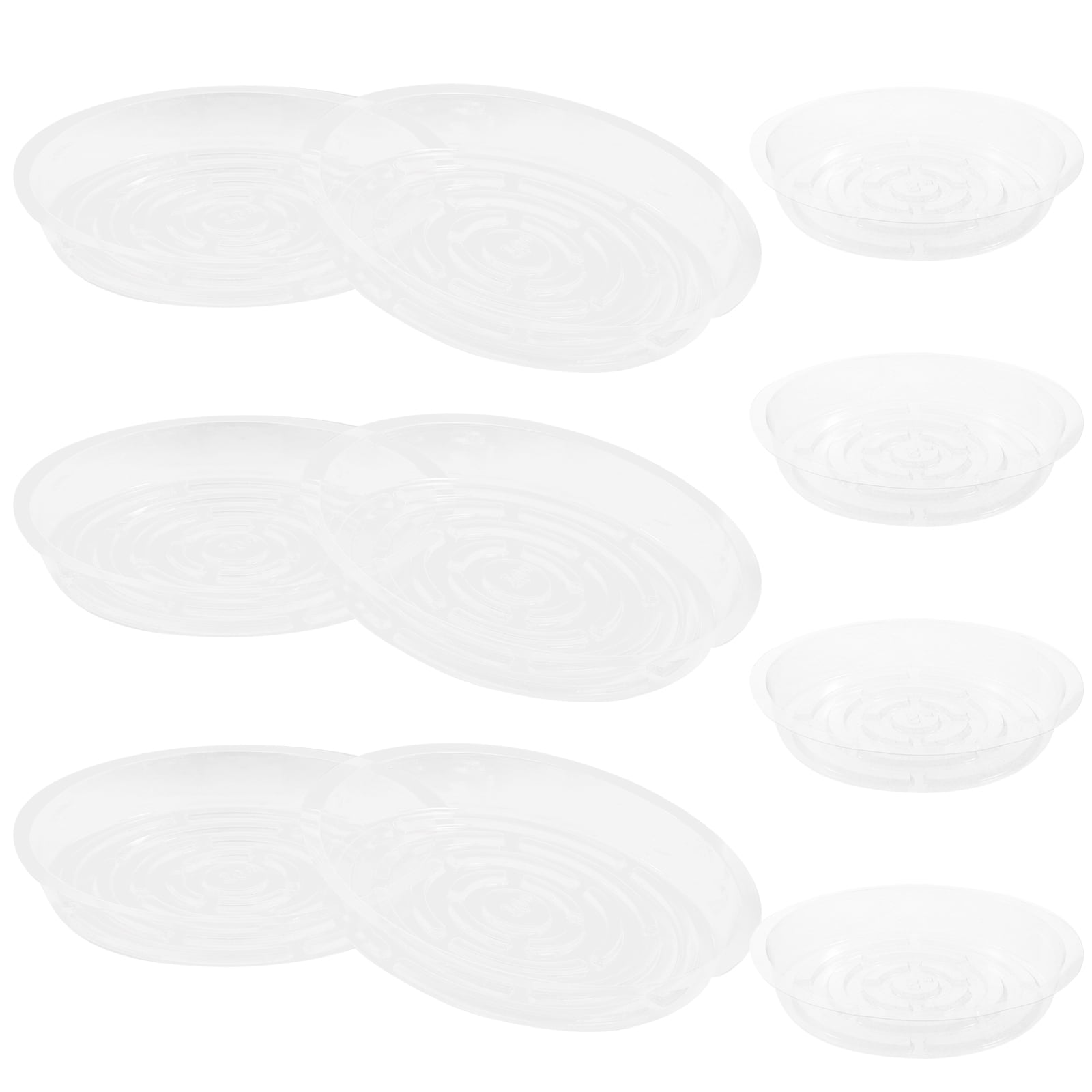 SWETRACE 10Pcs Clear Plastic Flower Drip Trays for Stable Base for ...