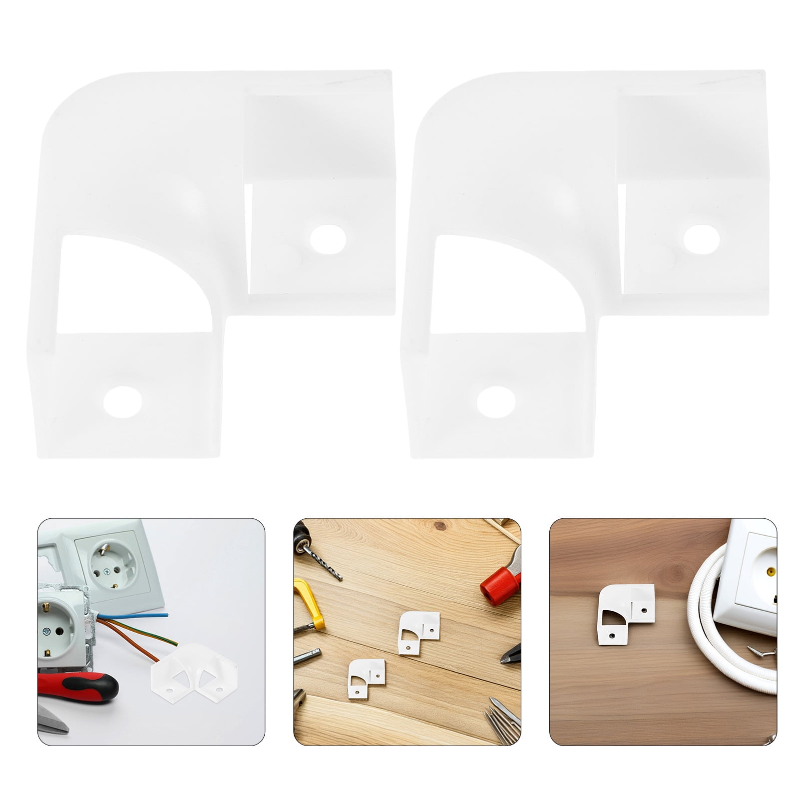 SWETRACE 10Pcs Connector for Corner White Plastic V Shape for 90 Degree ...