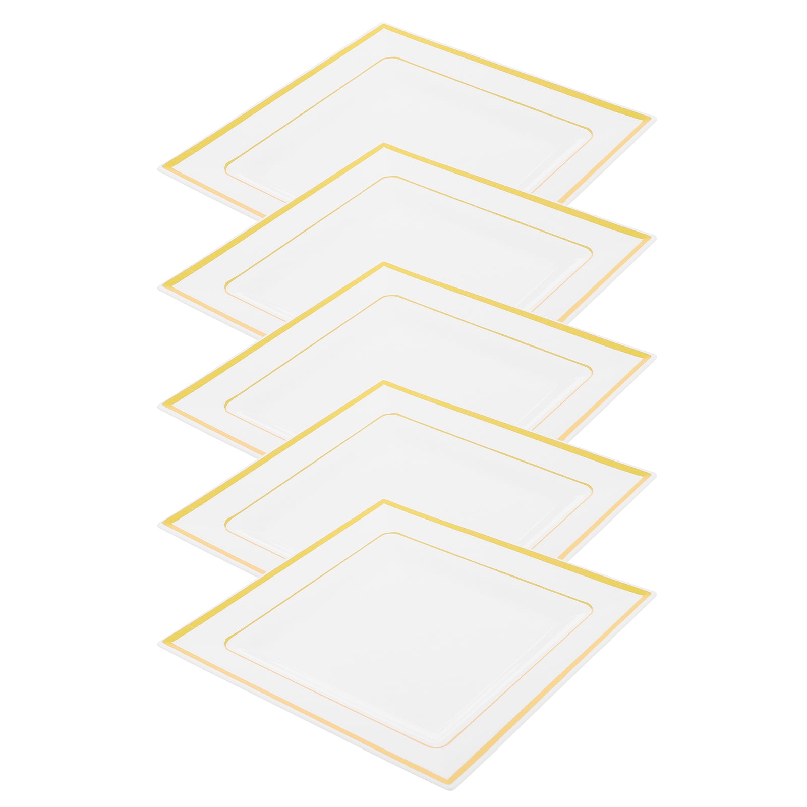 SWETRACE 10Pcs Disposable Plastic Plates for Party Use in Simple Design ...