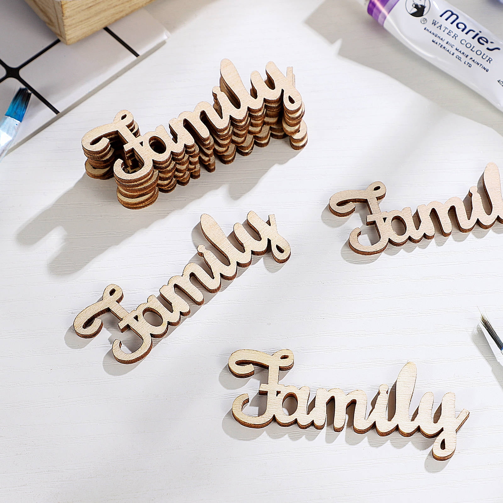 SWETRACE 10Pcs Home Letters Decor Wooden Family Letters for DIY ...